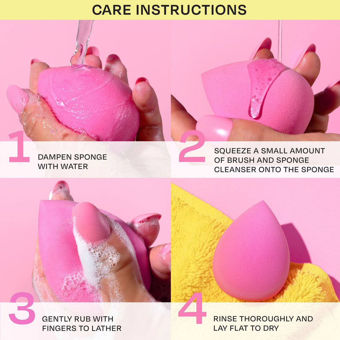 Freeman Blender Bender Makeup Sponge Set, For Liquid & Cream Foundation ...