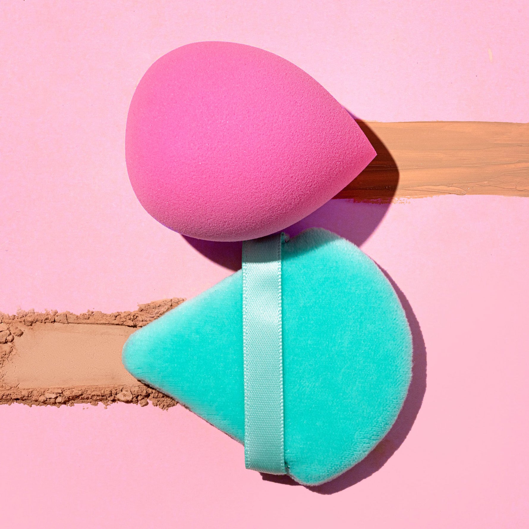 Freeman Puffs N' Stuff Powder Puffs + Liquid Sponges Set, Makeup ...