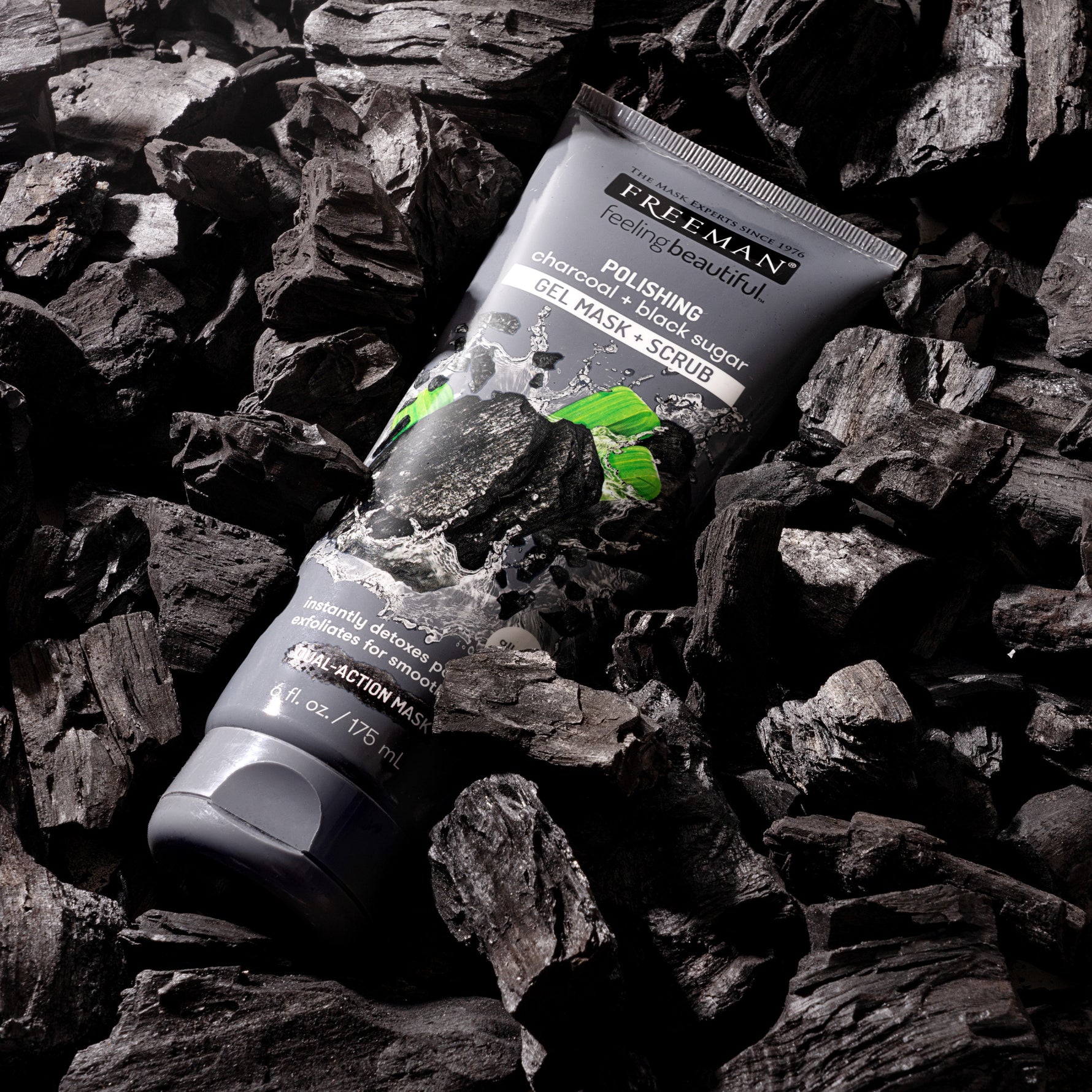 Polishing Charcoal & Black Sugar Gel Mask – Freeman Beauty
