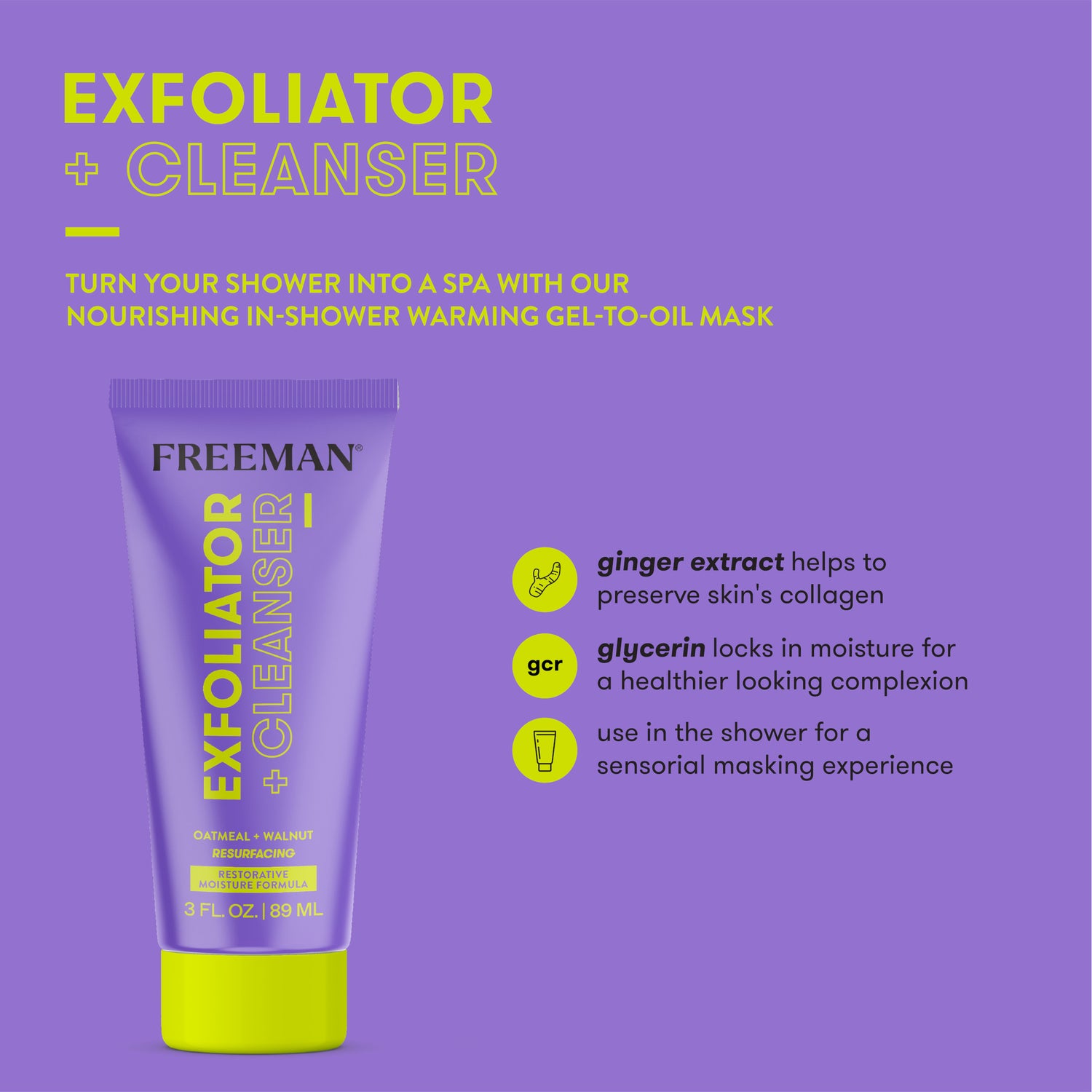 Freeman Restorative Moisturizing & Resurfacing Facial Exfoliator ...