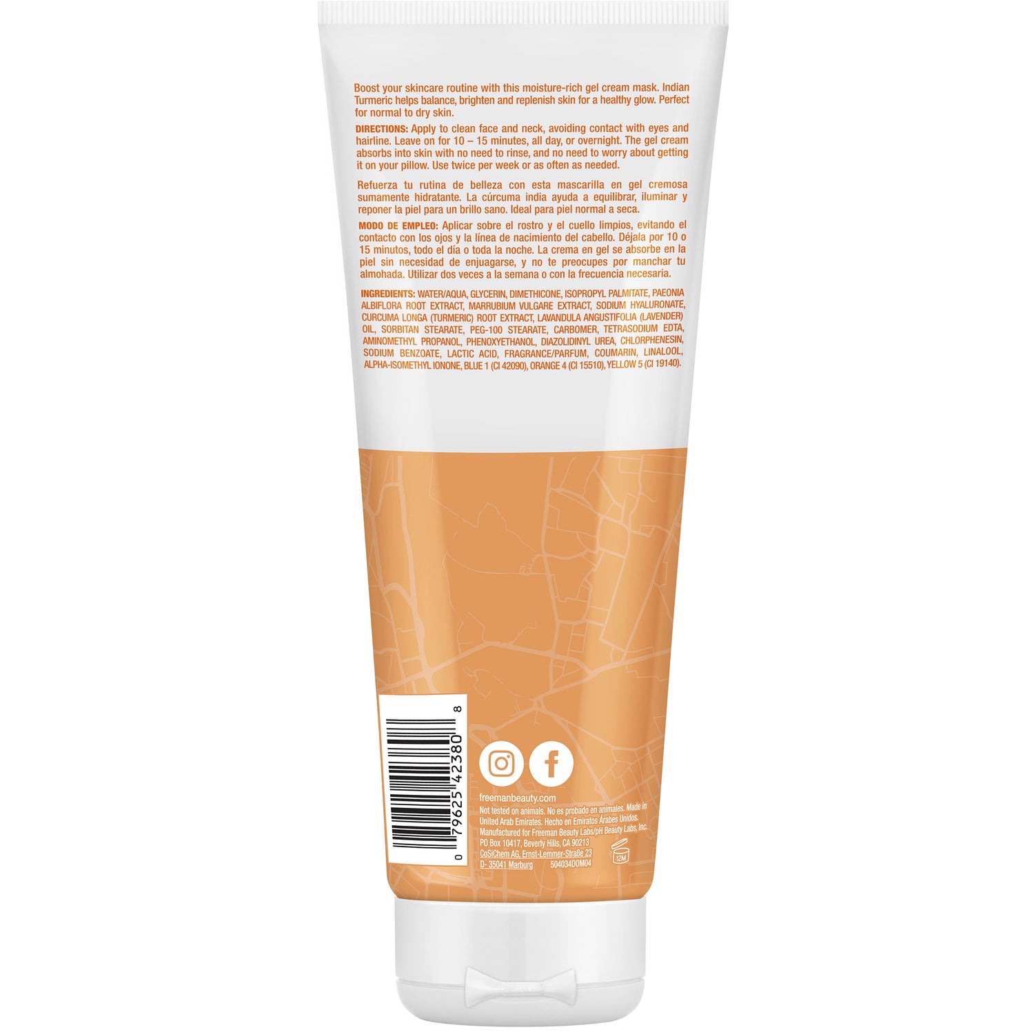 Exotic Blends Hydrating Indian Turmeric Gel Cream Mask – Freeman Beauty